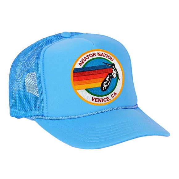 Aviator Nation | Accessories | Aviator Nation Trucker Hat Neon Blue ...